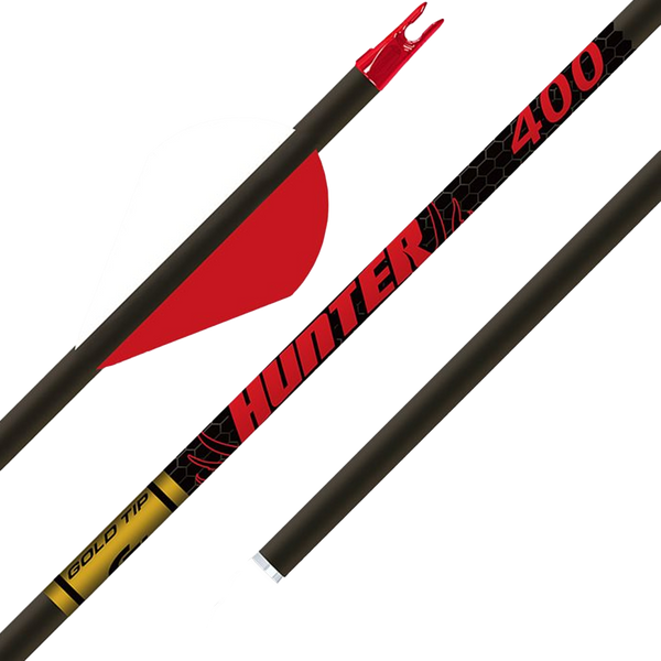 Gold Tip Hunter Arrows - Prefletched - The Footed Shaft